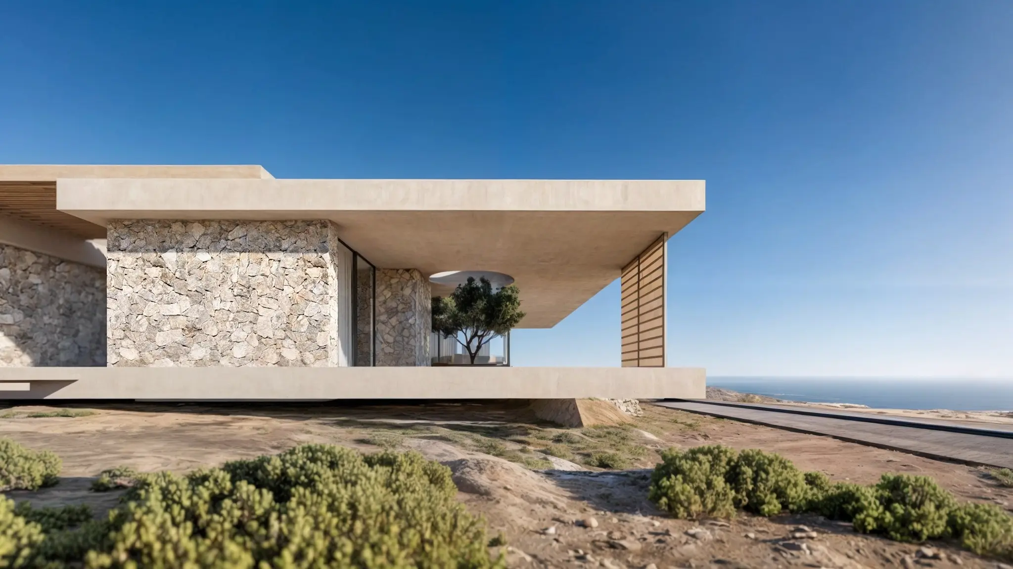 CLIFFSIDE RESIDENCE PRIVATE HOUSE ARCHITECTURE – MARONI - CYPRUS - C+ ...